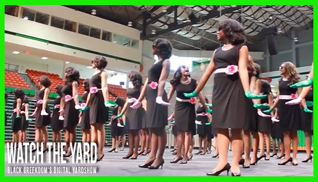 Now That Is A Lot Of AKAs! FAMU 2013 AKA Probate - Watch The Yard