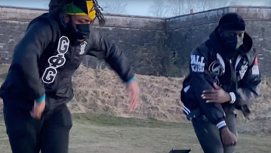 This Is How Members of Groove Phi Groove Stroll In Philly - Watch The Yard