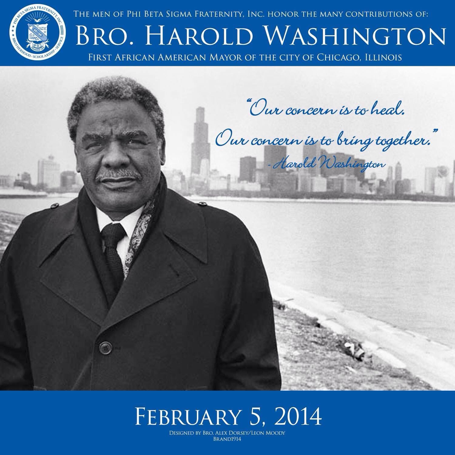 Harold Washington, The First Black Mayor Of Chicago Was A Member of Phi ...